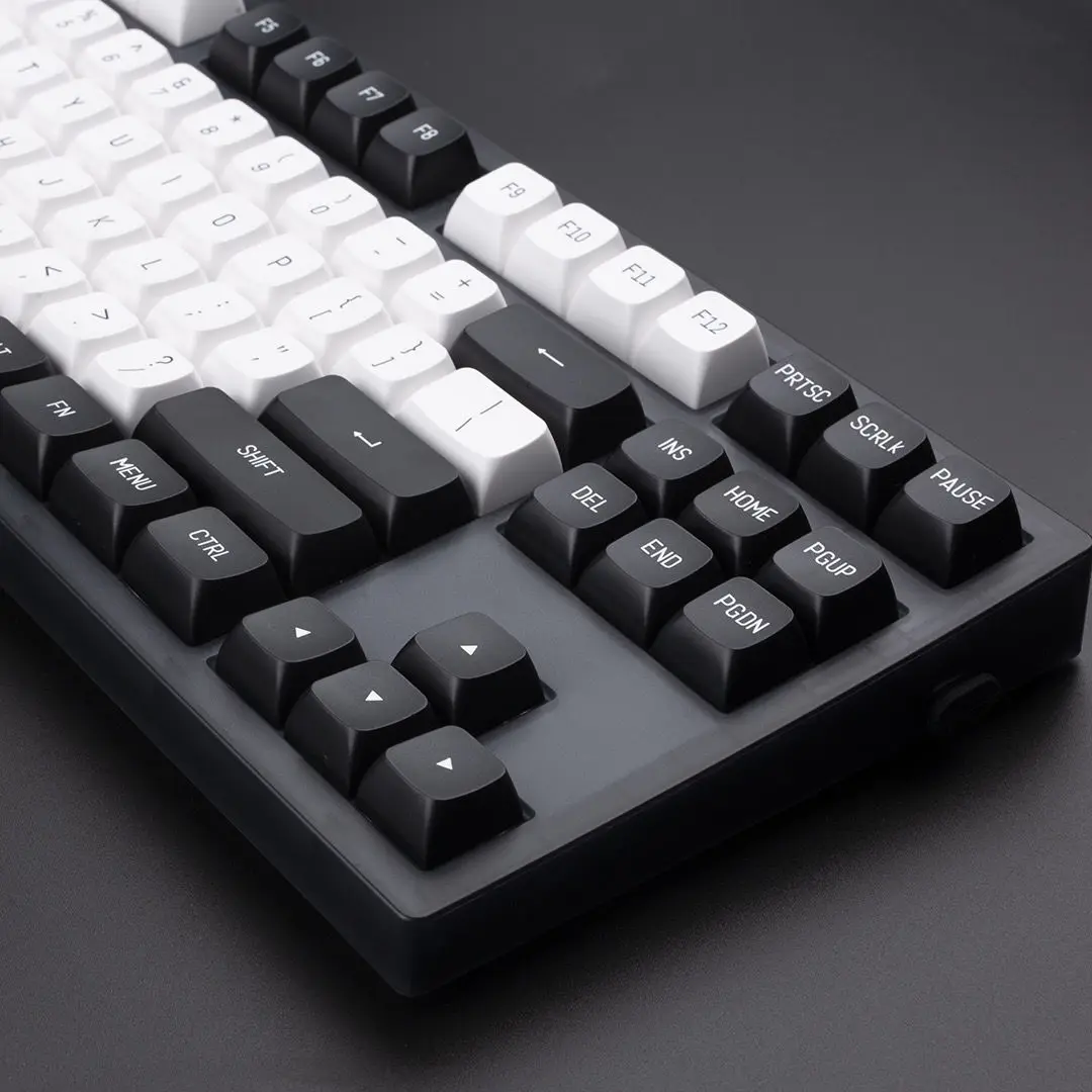 Minimalist-Black-White-149-Keys-PBT-Keycaps-For-Cherry-Mx-Switch ...