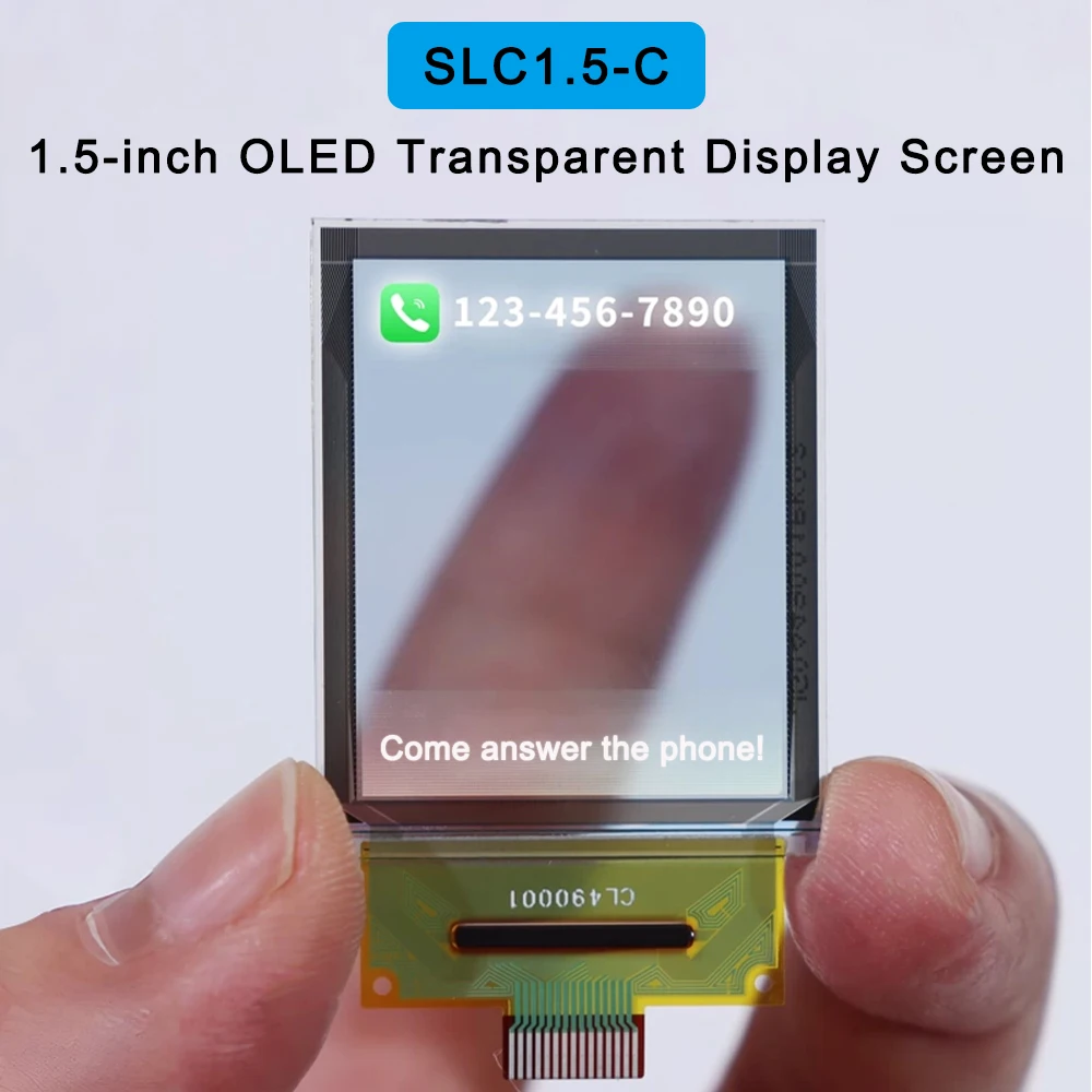 1.5 Inch Color Transparent OLED Display Screen Plugged Into 15pin ...