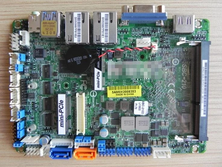 New SBC 210D Embedded 3.5 Industrial Motherboard, Atom Baytrail J1900 ...