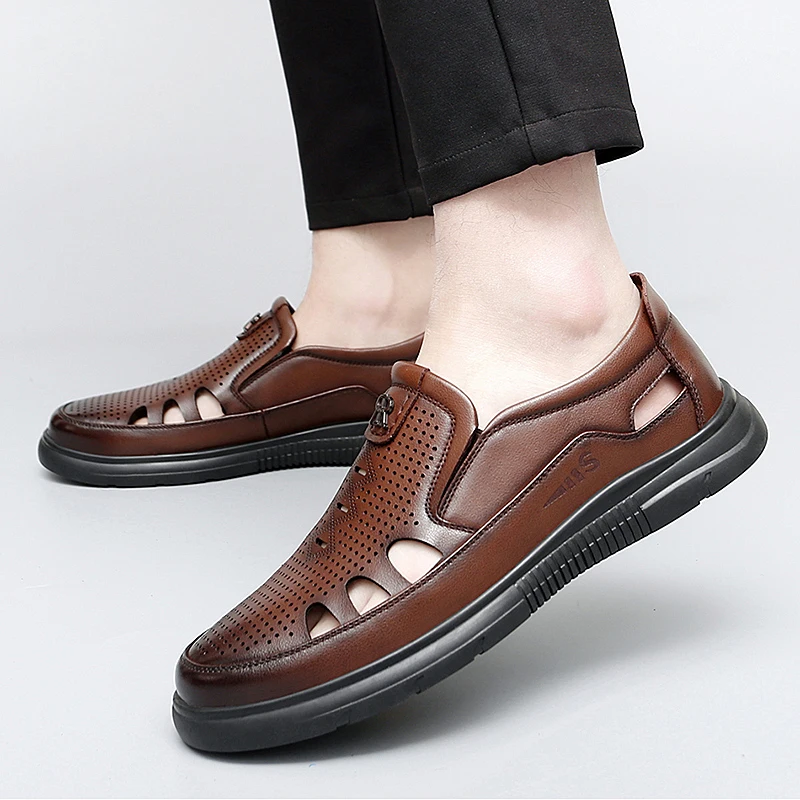 Y-ksek-kalite-hakiki-deri-erkek-resmi-erkek-resmi-ayakkab-yaz-siyah ...