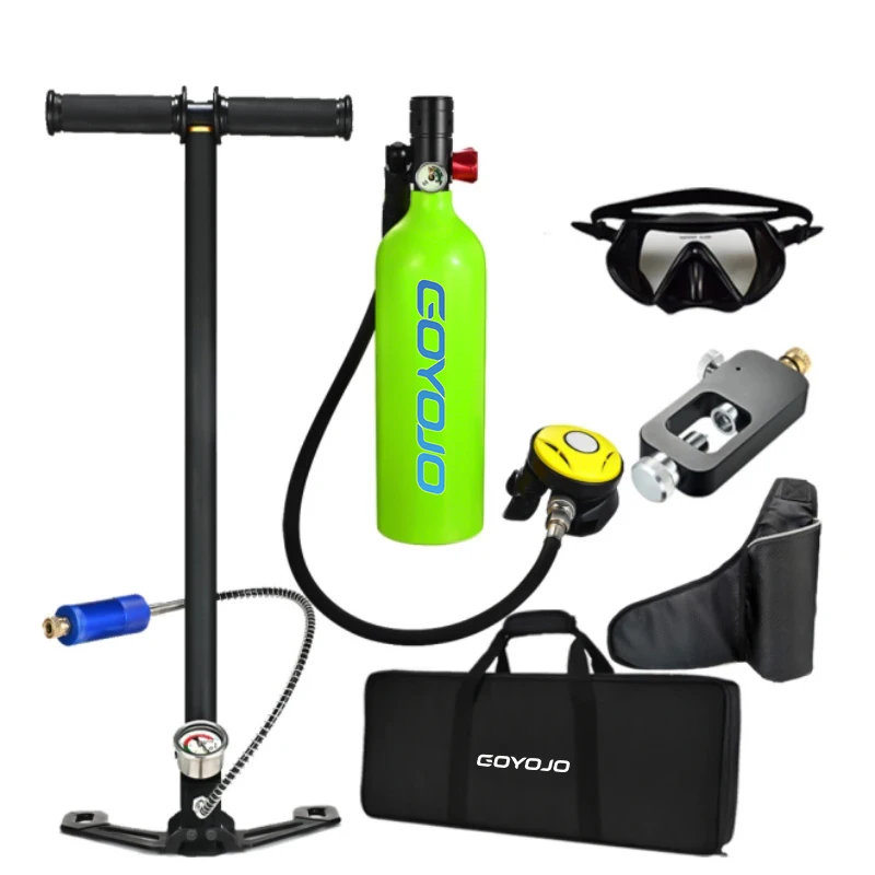 Scuba-Diving-Oxygen-Tank-1L-Cylinder-Underwater-Breather-for-with ...