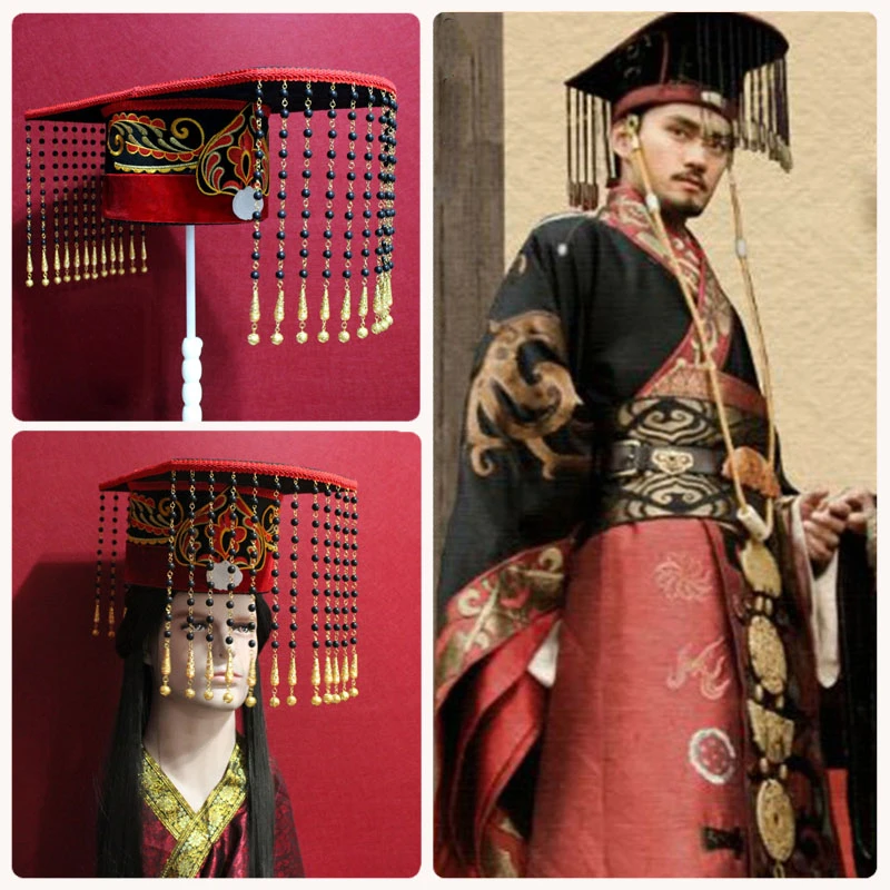 Han-Dynasty-Emperor-s-Crown-Ancient-Chinese-Costume-Wedding-Hanfu-Groom ...
