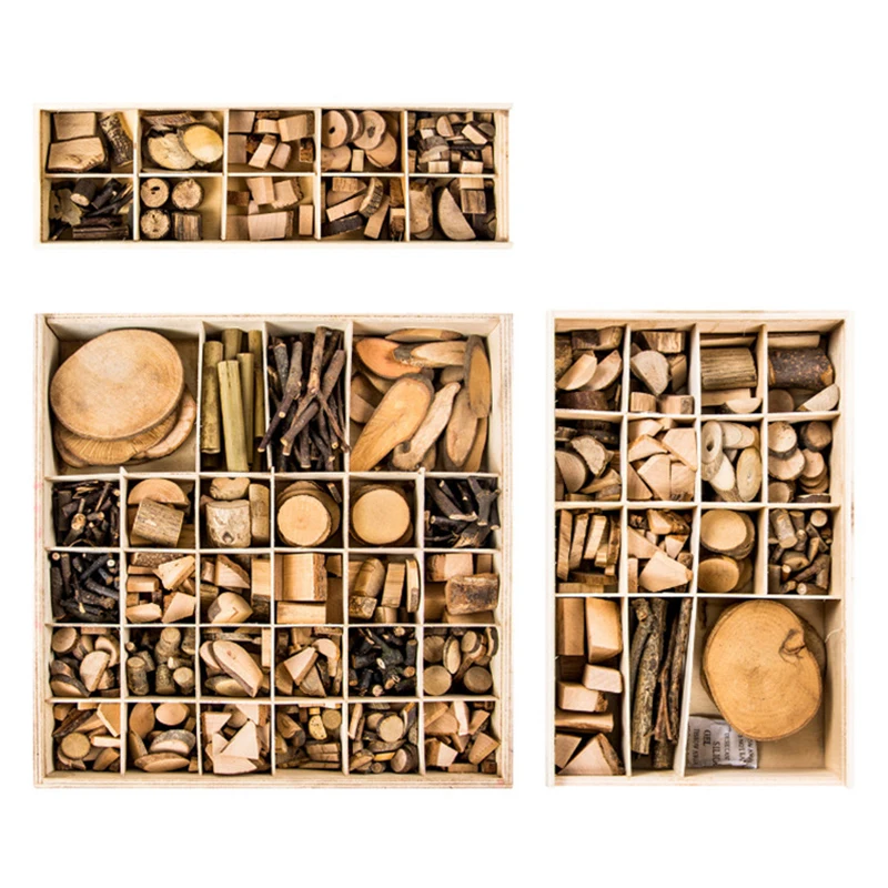 1Set-Natural-Wood-DIY-Crafts-Original-Handmade-Wooden-Block-Drawing-on ...