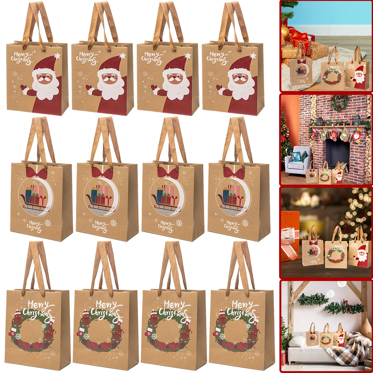 Natal-Kraft-Paper-Gift-Bags-Santa-Candy-Packaging-Bag-Goodies-Embrulho ...