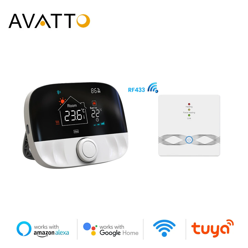 Wireless Thermostat Programmable Wifi Heating - Tuya Wifi Wireless ...