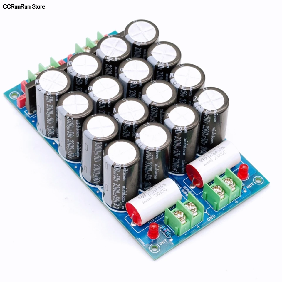 Dual-bridge rectifier filter amplifier power board single power supply ...