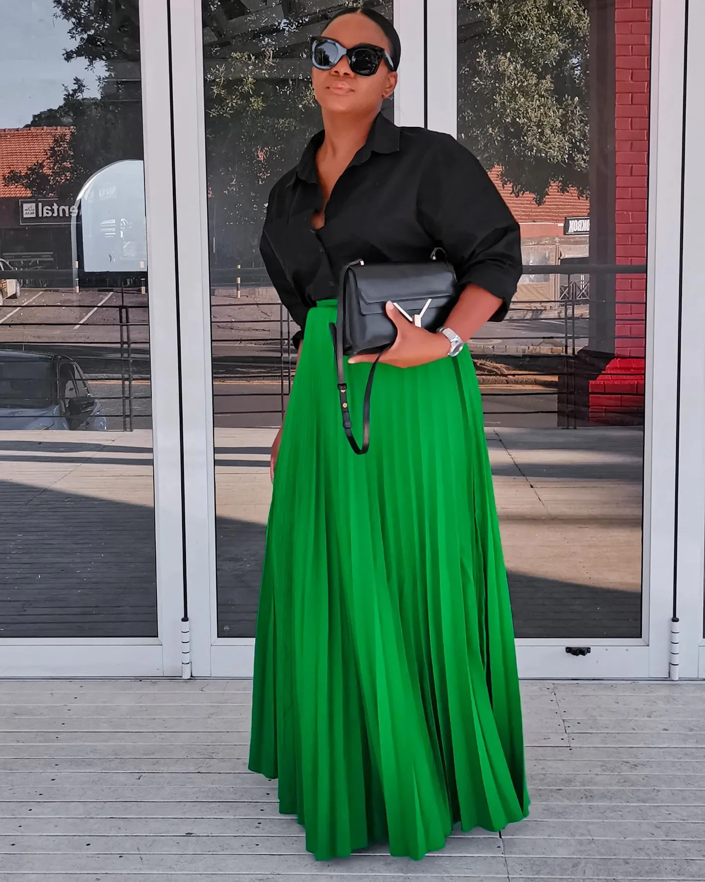 Styling Pleated Maxi Skirt