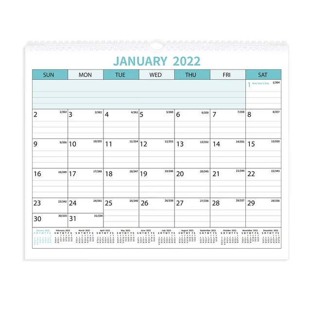 Office Wall Calendars For 2022