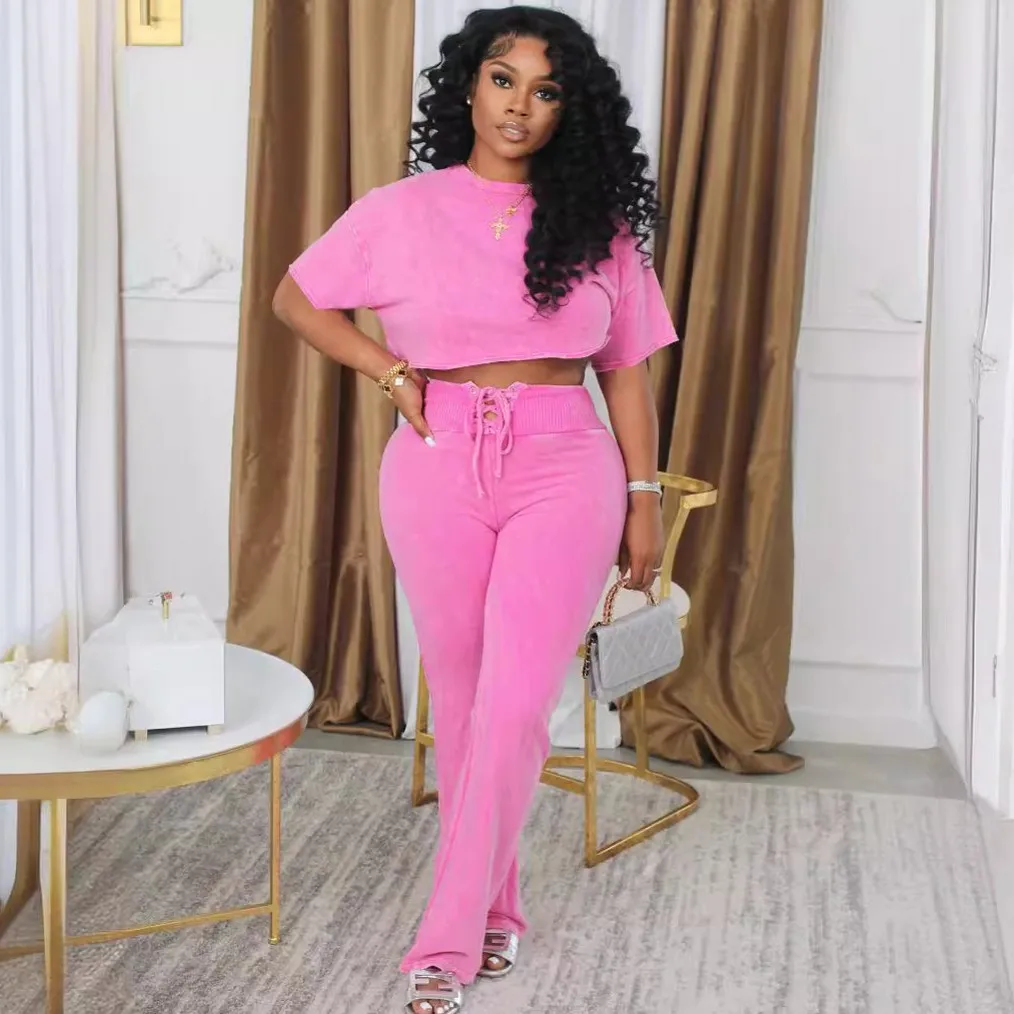 2-Piece-Women-Sets-2024-New-Arrival-Aummer-Summer-Matching-Sets-Solid ...