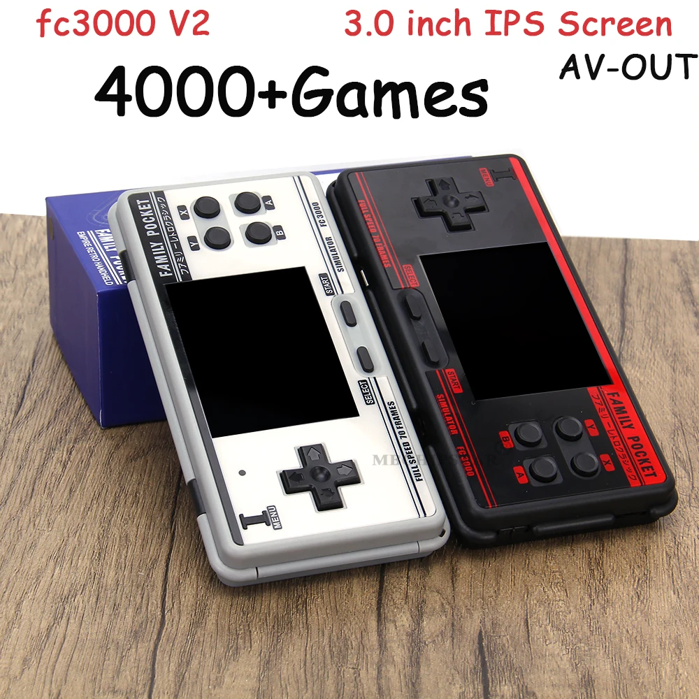 FC3000-V2-Classic-Handheld-Gaming-Console-3-0-Inch-IPS-Screen-Built-in ...