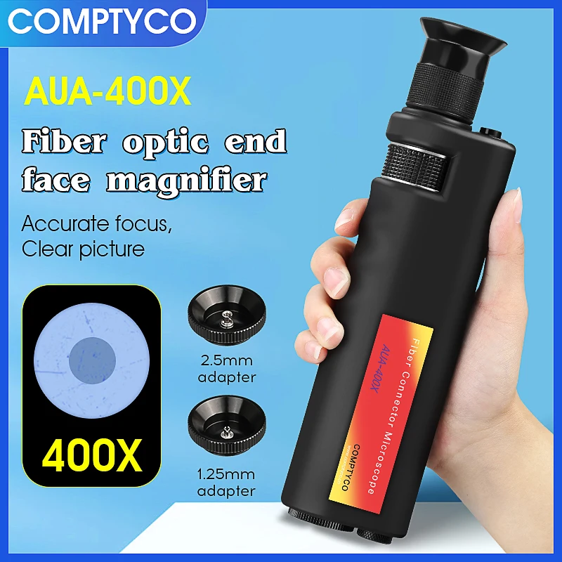 Handheld-AUA-400x-Fiber-Optical-Inspection-Microscope-LED-Illumination ...
