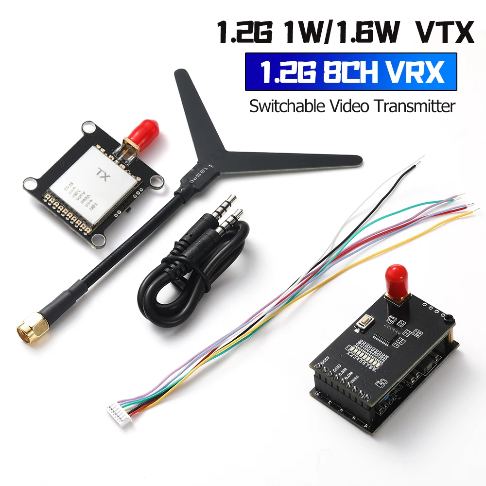 1-2GHz-1W-1-6W-2W-VTX-Switchable-Video-Transmitter-Module-1-2G-VRX-8CH ...