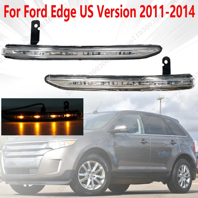 Carro-Espelho-Retrovisor-Turn-Signal-Light-L-mpada-Indicadora-LED-Acess ...