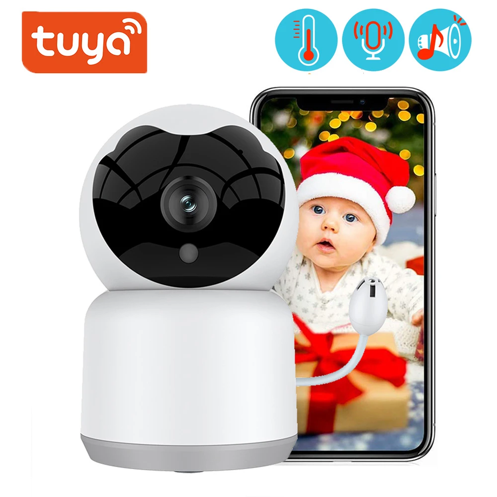 Tuya Smart Baby Monitor Camera WiFi 1080P HD with Temperature and ...