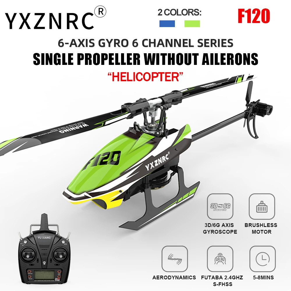 YXZNRC-F120-RC-Helicopter-2-4G-6CH-6-Axis-Gyro-3D6G-Direct-Drive ...