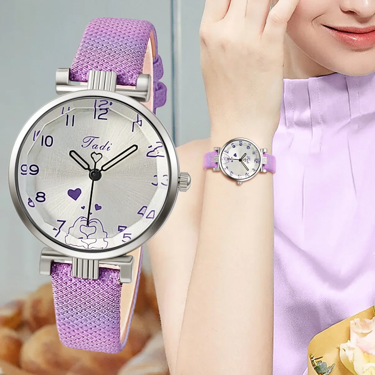 Women-Watch-Leather-Strap-Wristwatch-Quartz-Watches-for-Women-Casual ...