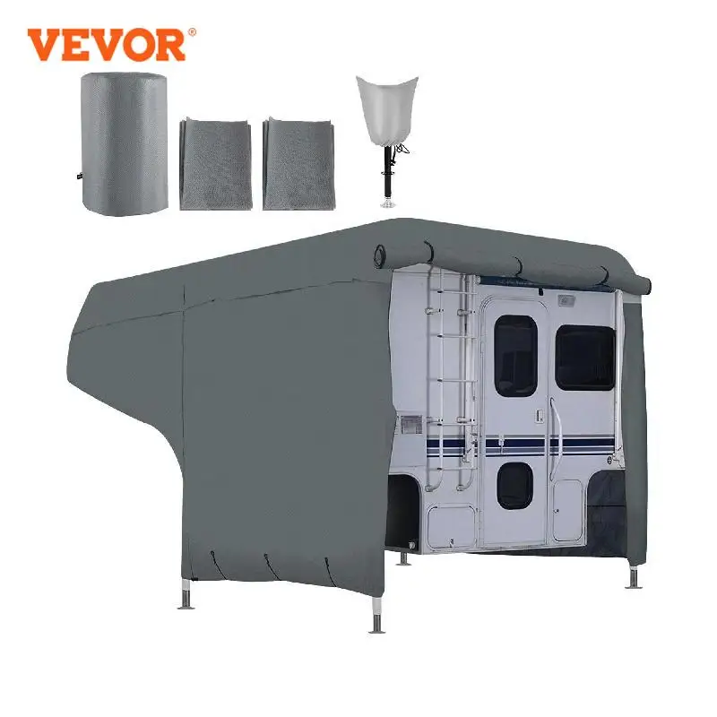 VEVOR-Travel-Trailer-RV-Cover-Composite-Non-woven-Fabric-Shelter-With-2 ...