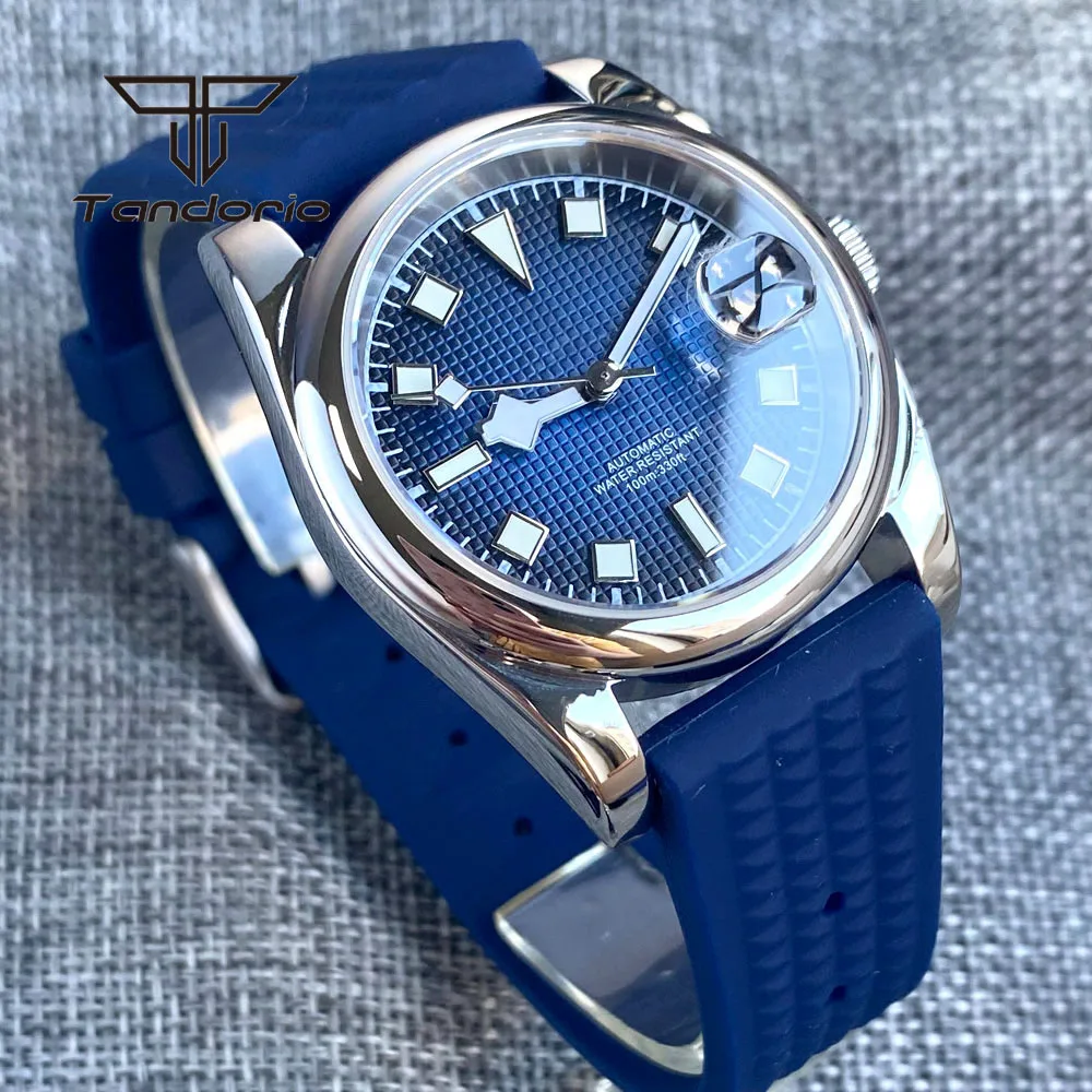 36mm-39mm-Polished-Case-NH35A-Date-Automatic-Watch-for-Men-Black-Blue ...