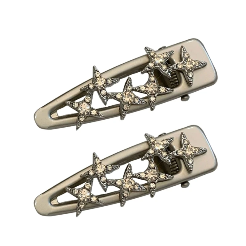 2pcs-Rhinestone-Star-Hairpin-for-Woman-Cute-Sweet-Style-Charm-Hair-Clip ...