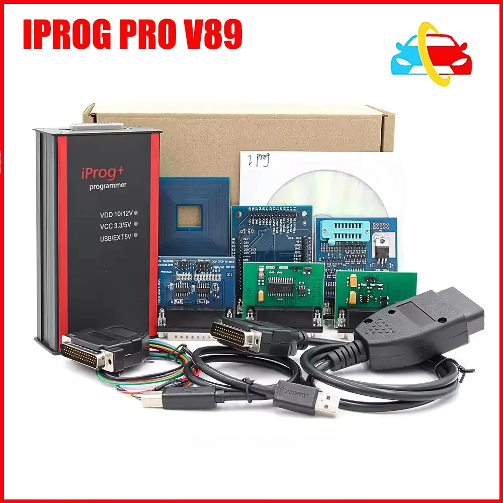 2024-Iprog-Pro-V89-with-7-11-12-Adapters-Support-Eeprom-IMMO-KM-Radio ...