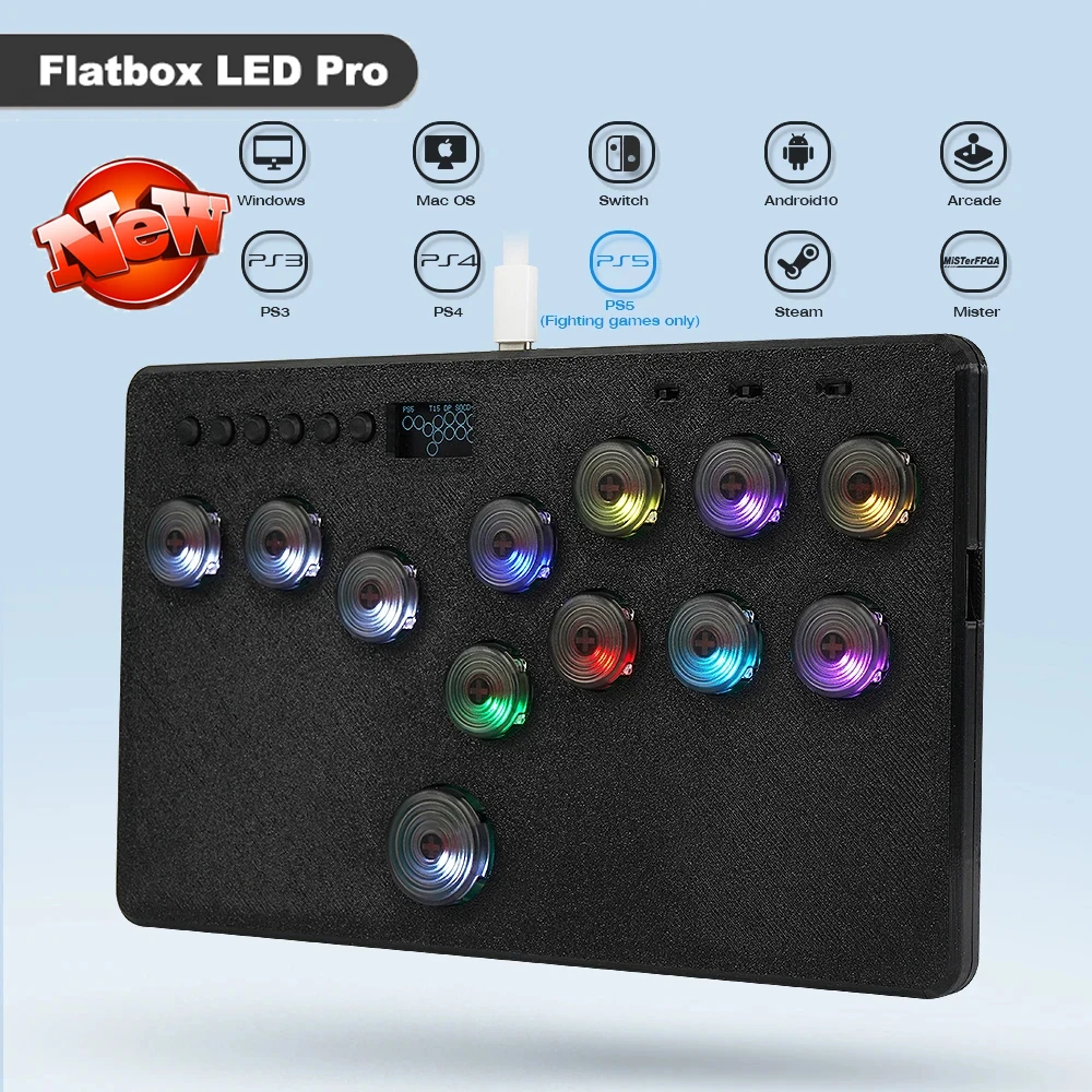 Flatbox-LED-Pro-Hitbox-Controller-para-P5-Arcade-Game-Joystick-PC ...