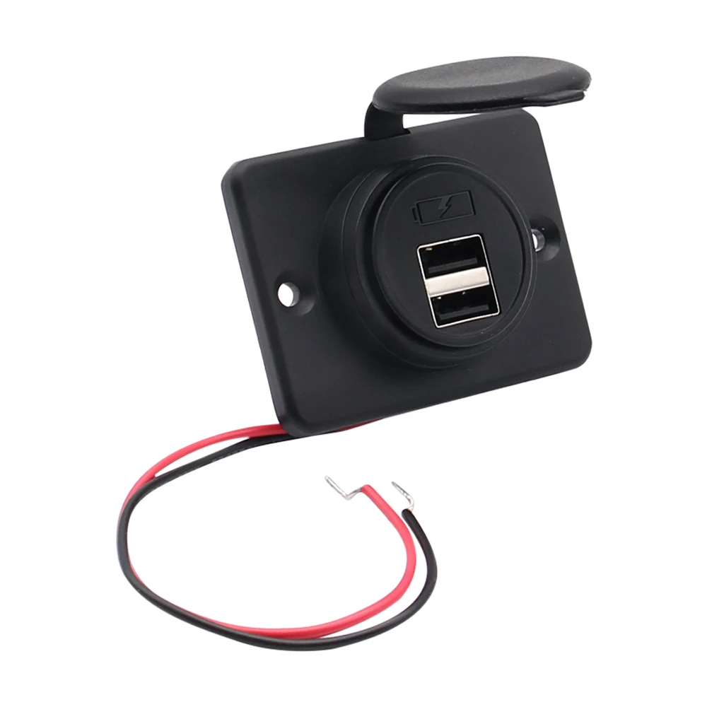 12-24V-4-1A-Dual-USB-Charger-Power-Socket-Adapter-Charging-Panel-Mount ...
