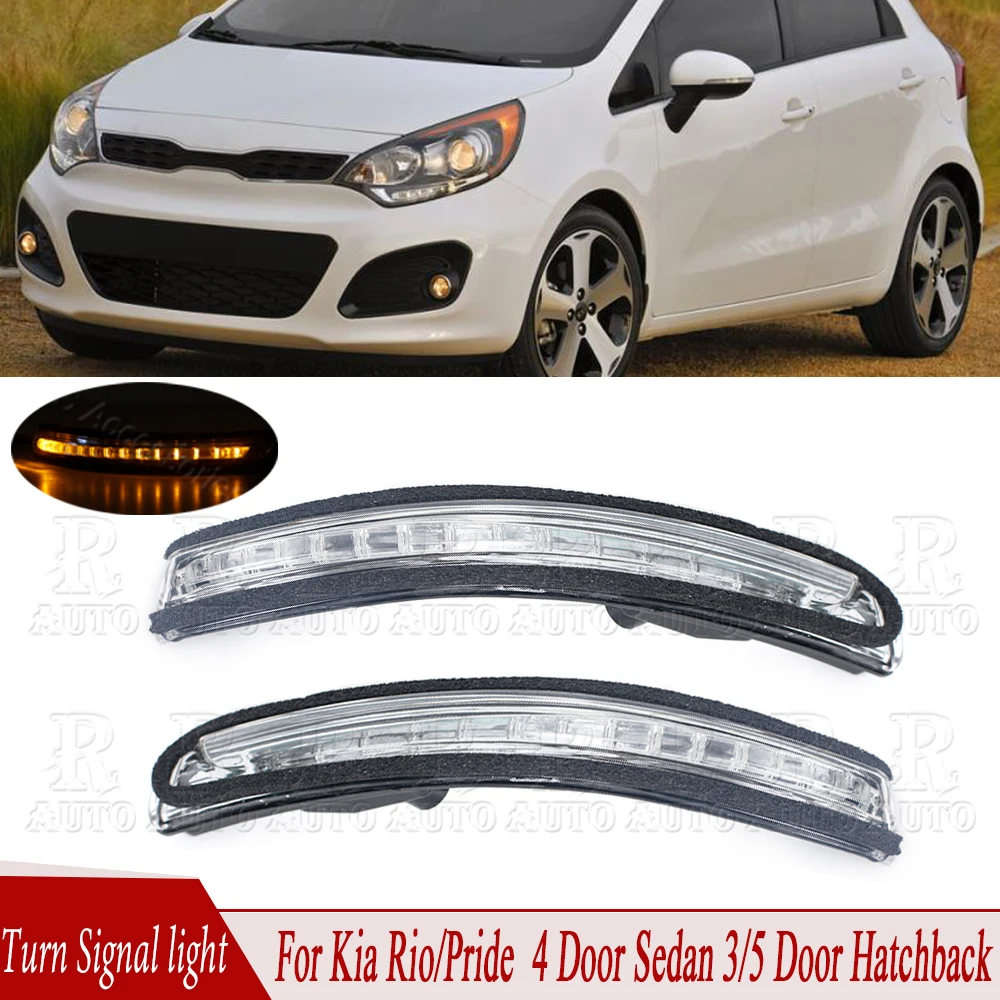 R-AUTO-Rearview-Mirror-LED-Turn-Signal-Light-Mirror-Indicator-Lamp-Lamp ...