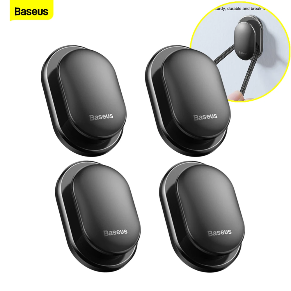 Baseus-4Pcs-Practical-Professional-Durable-Car-Hook-Hanger-Sticky-Hook ...