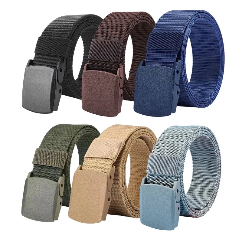 Automatic-Men-Female-Belts-Military-Nylon-Adjustable-Belt-Outdoor ...