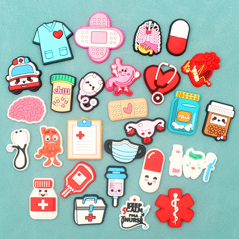 5pcs-Pack-Cartoon-Medical-Supplies-Creative-Doctors-Nurse-Style-Badge ...