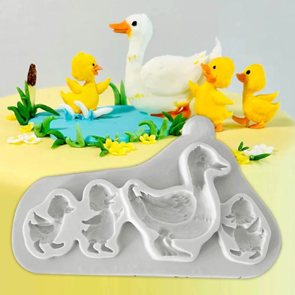 Molde-de-silicona-con-forma-de-pato-para-decoraci-n-de-pasteles ...