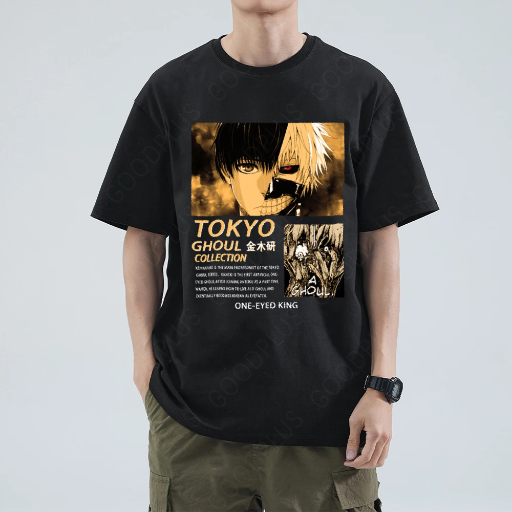 Kaneki Ken Anime T-shirt Tokyo Ghoul Manga Graphic Original Oversize ...