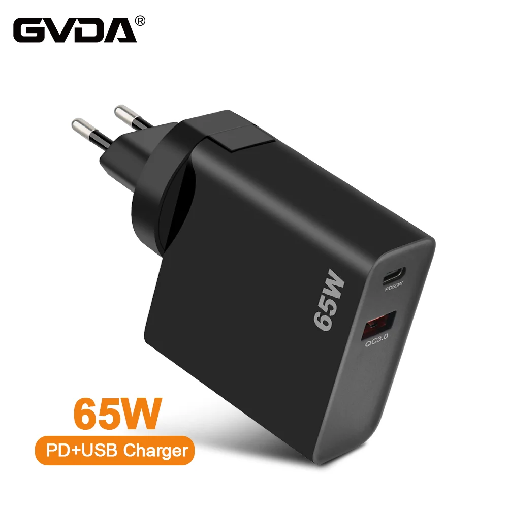 GVDA 65W Fast Chargers for Soldering Iron GD300 EU US Plug QC 3.0 USB C ...