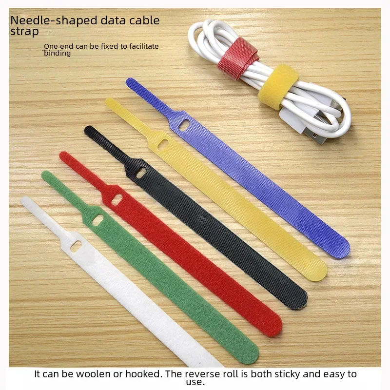 Self-adhesive-Nylon-Magic-Tape-Backless-Data-Line-Strap-Colorful-Magic ...