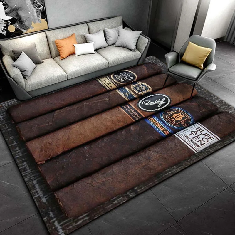 Tobacco-Cigar-Smoke-Series-Drink-Area-Rug-Carpet-Rug-for-Living-Room ...