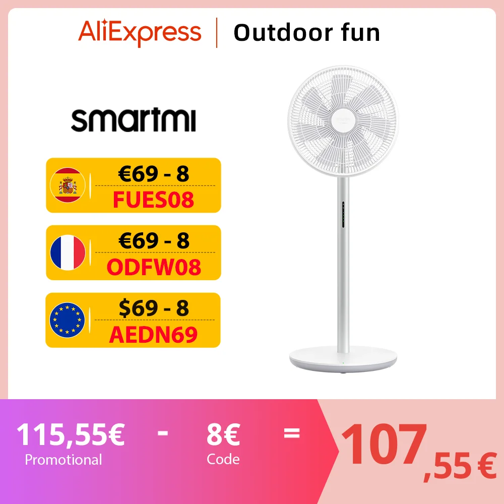Smartmi-Electric-Fan-3-ZLBPLDS05ZM-Wireless-Standing-Floor-Fan-For ...