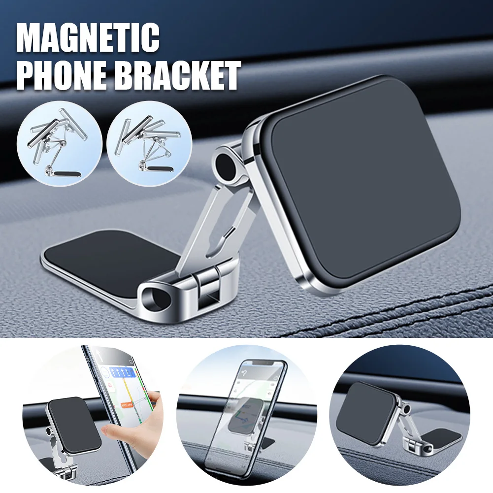 Universal-Magnetic-Phone-Bracket-For-Car-Foldable-Mini-Phone-Holder-360 ...