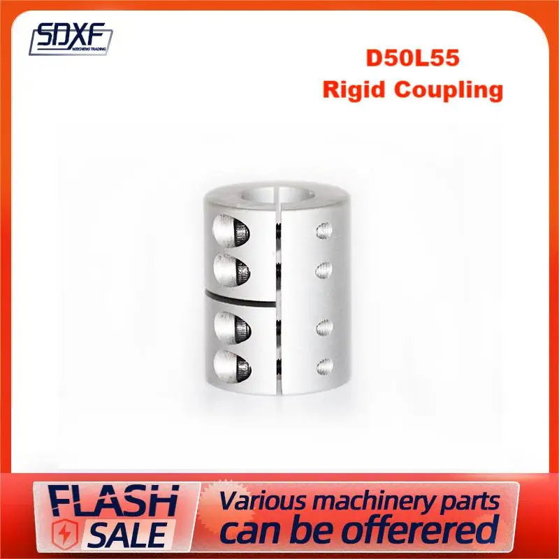 D50L55-3D-Printer-Rigid-Shaft-Coupler-Part-Aluminium-Alloy-Lead-Screw ...