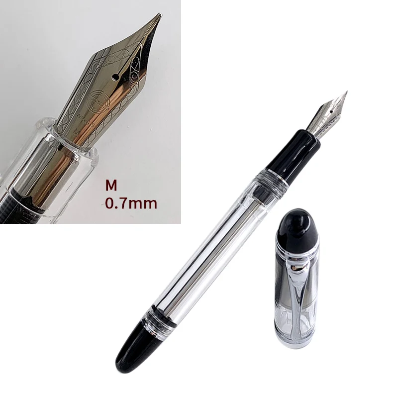 Yong Sheng 699 Translucent White Fountain Pen Vaccum Filling Fountain ...