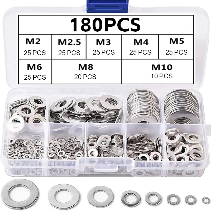 M2-M2-5-M3-M4-M5-M6-M8-M10-Stainless-Steel-Washer-Metal-Flat-Washers ...