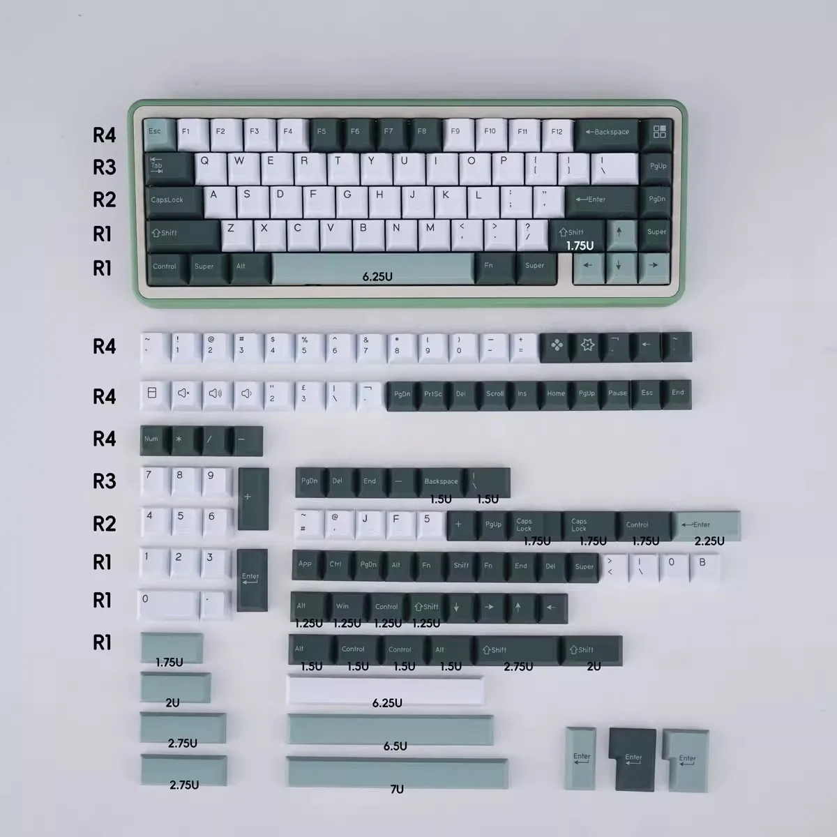 GMK-Botanical-Garden-Keycaps-PBT-Dye-Subbed-mechanical-keyboard-Key ...