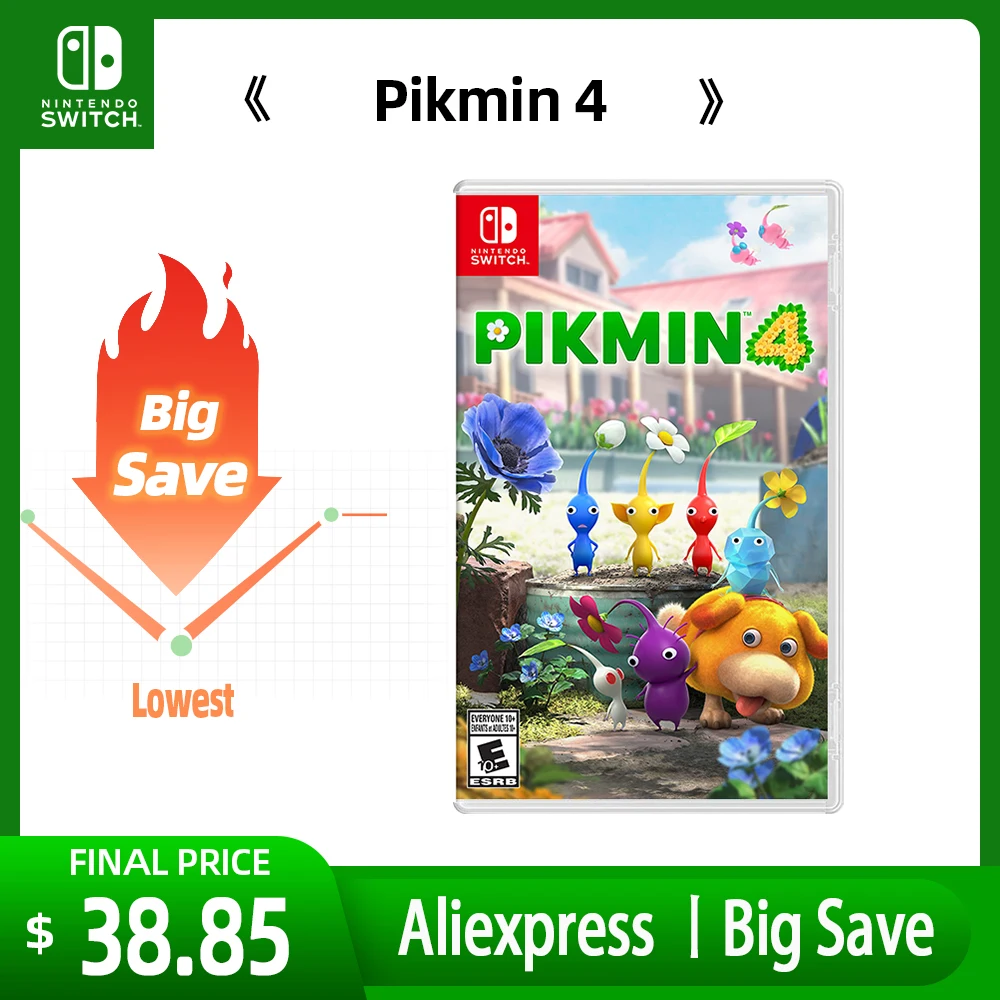 Nintendo-Switch-Game-Deals-Pikmin-4-Original-Physical-Pikmin4-Game-Card ...
