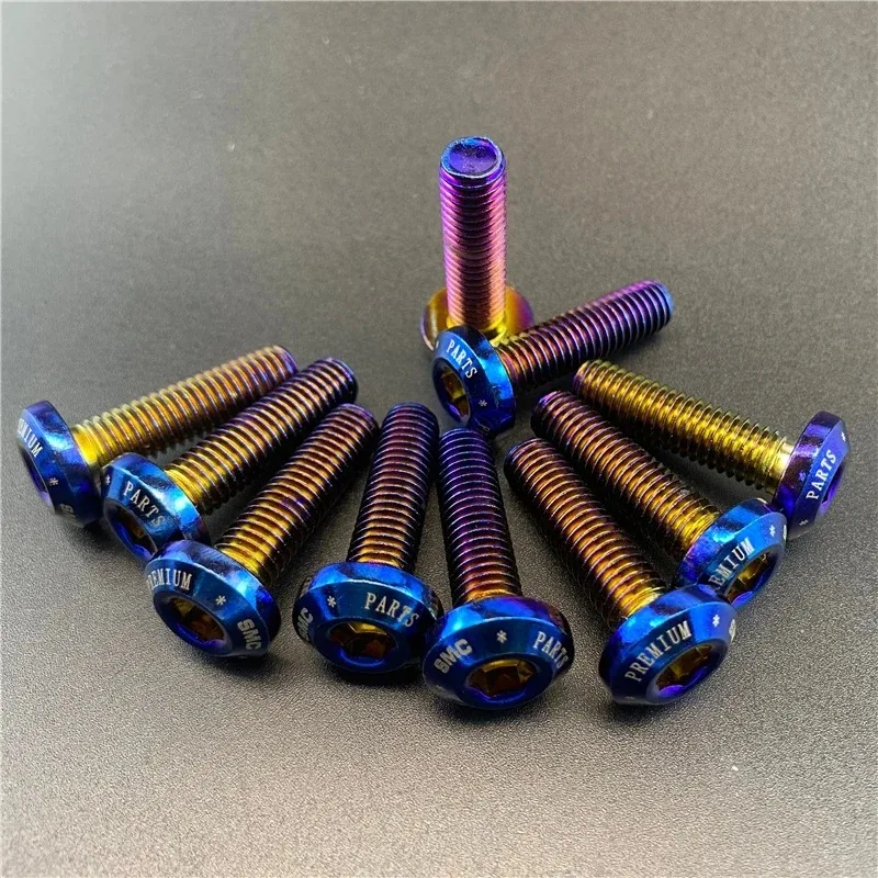 Tornillo-de-titanio-M8-x-30mm-Rotor-de-disco-de-freno-pernos-de-Color ...