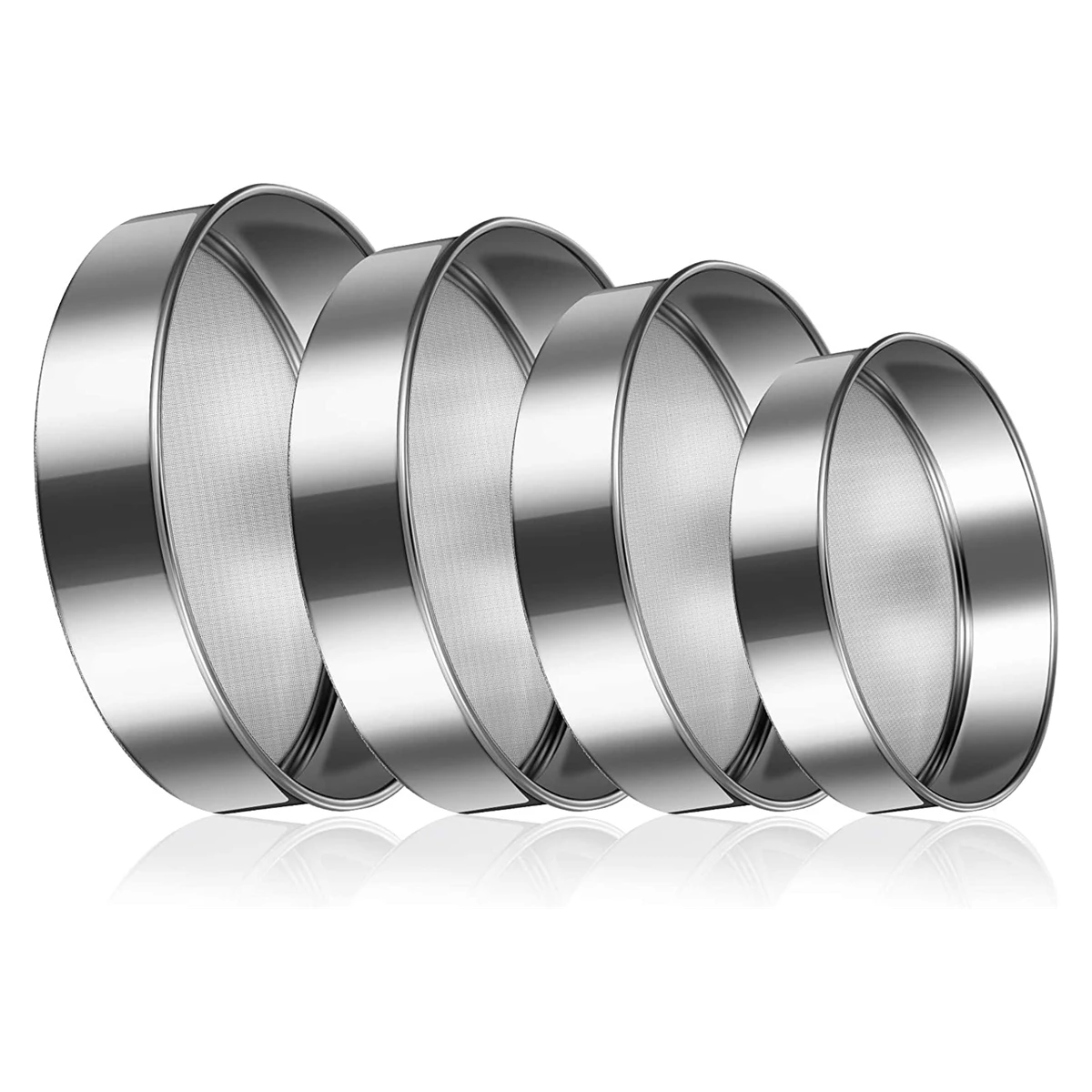 10-35cm-Round-304-Stainless-Steel-Strainers-Sieve-High-Precision-Micron ...