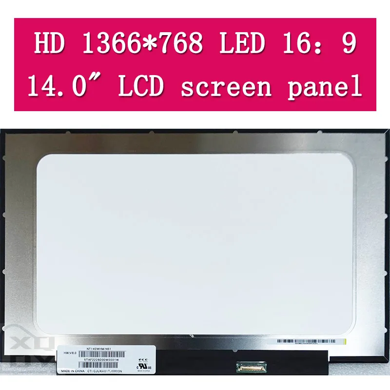 Panel de pantalla lcd para ordenador portátil, NT140WHM N44 de matriz ...