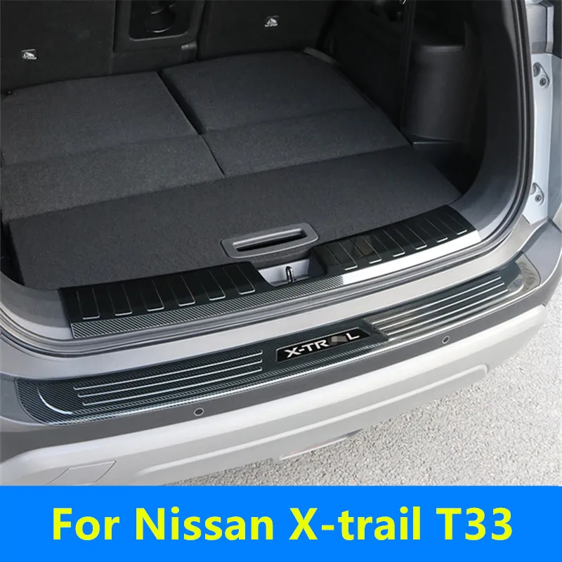 For Nissan T33 X trail 2022 2023 2024 Stainless steel rear guard plate rear bumper protection ...