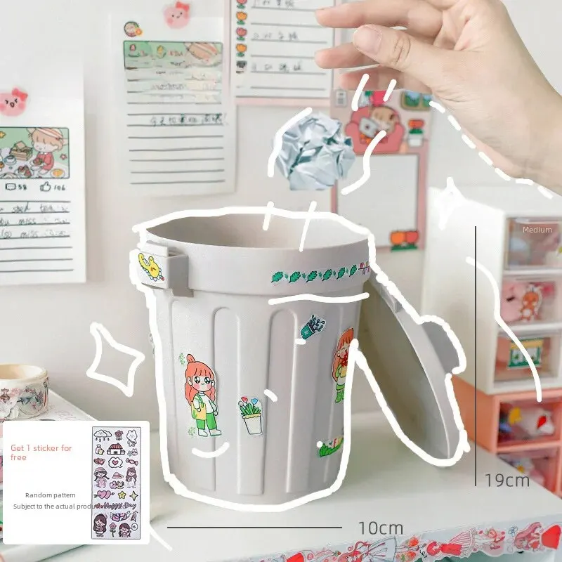 Desktop-Mini-Trash-Can-Cute-Small-Home-Use-Storage-Barrel-Dormitory ...