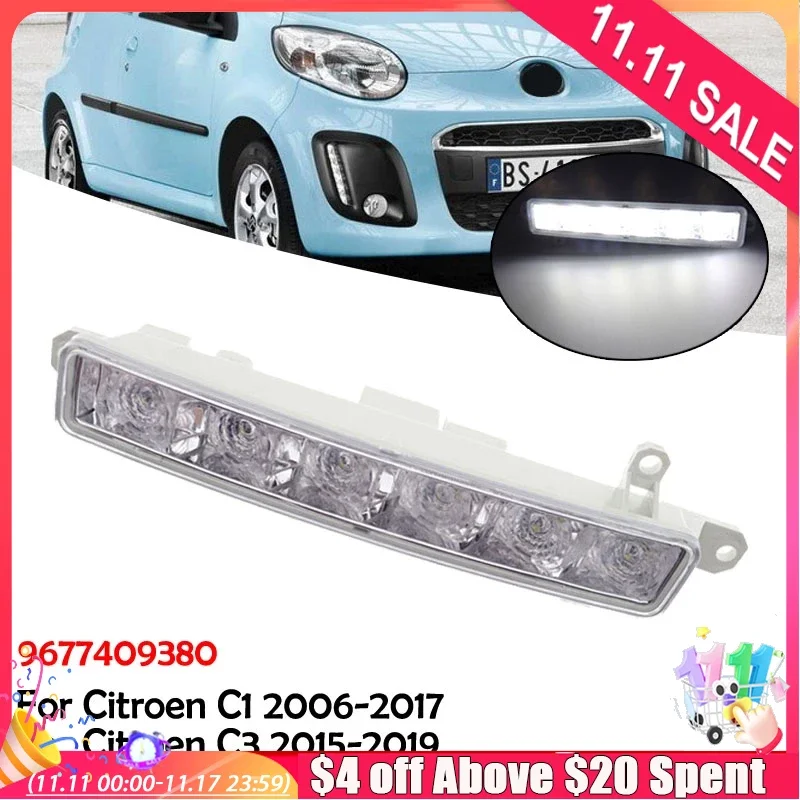 Car-Daytime-Running-Light-DRL-Clear-9677409380-9802795580-Daytime ...