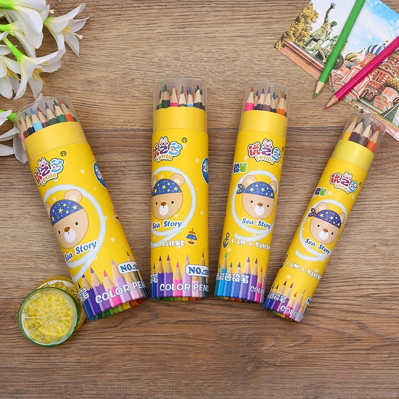 Creative Barrel Wooden Colored Pencils – Barking Kat Design
