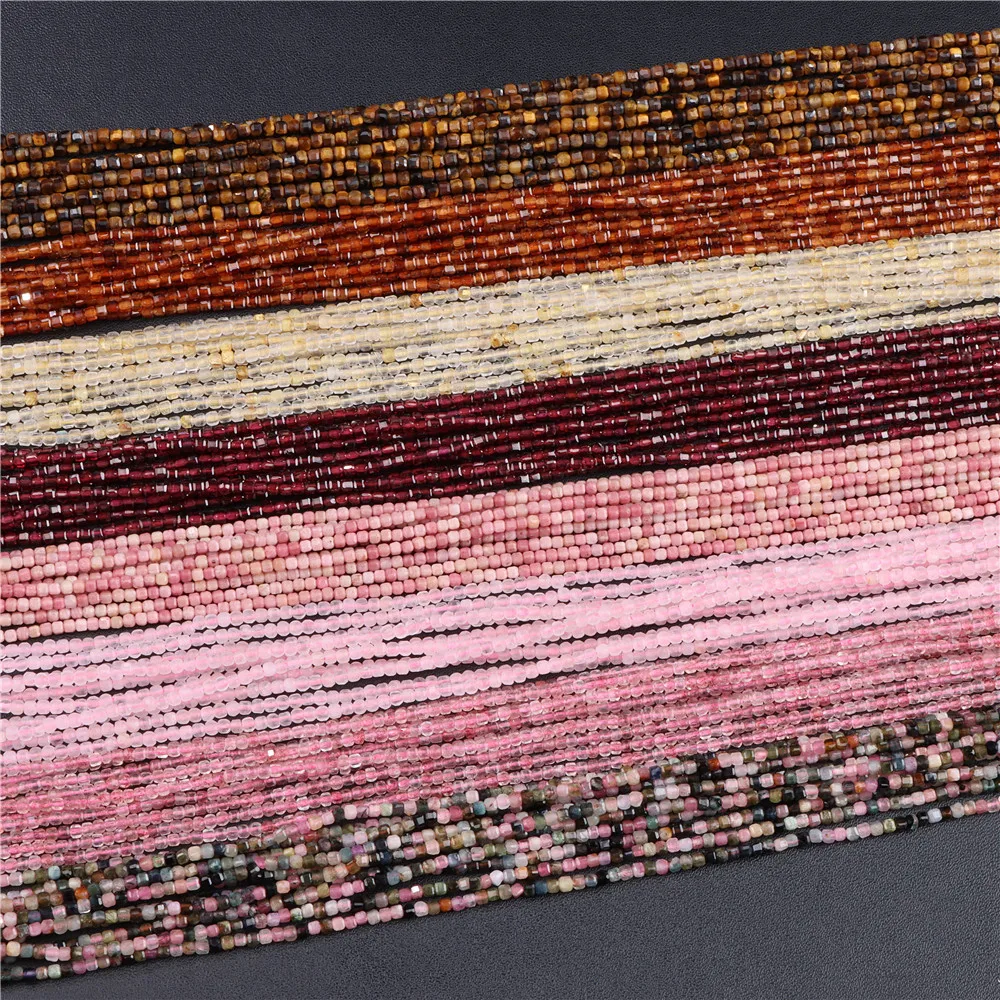 2mm-Faceted-Square-Bead-Small-Garnet-Agates-Cube-Beads-Charms-Natural ...